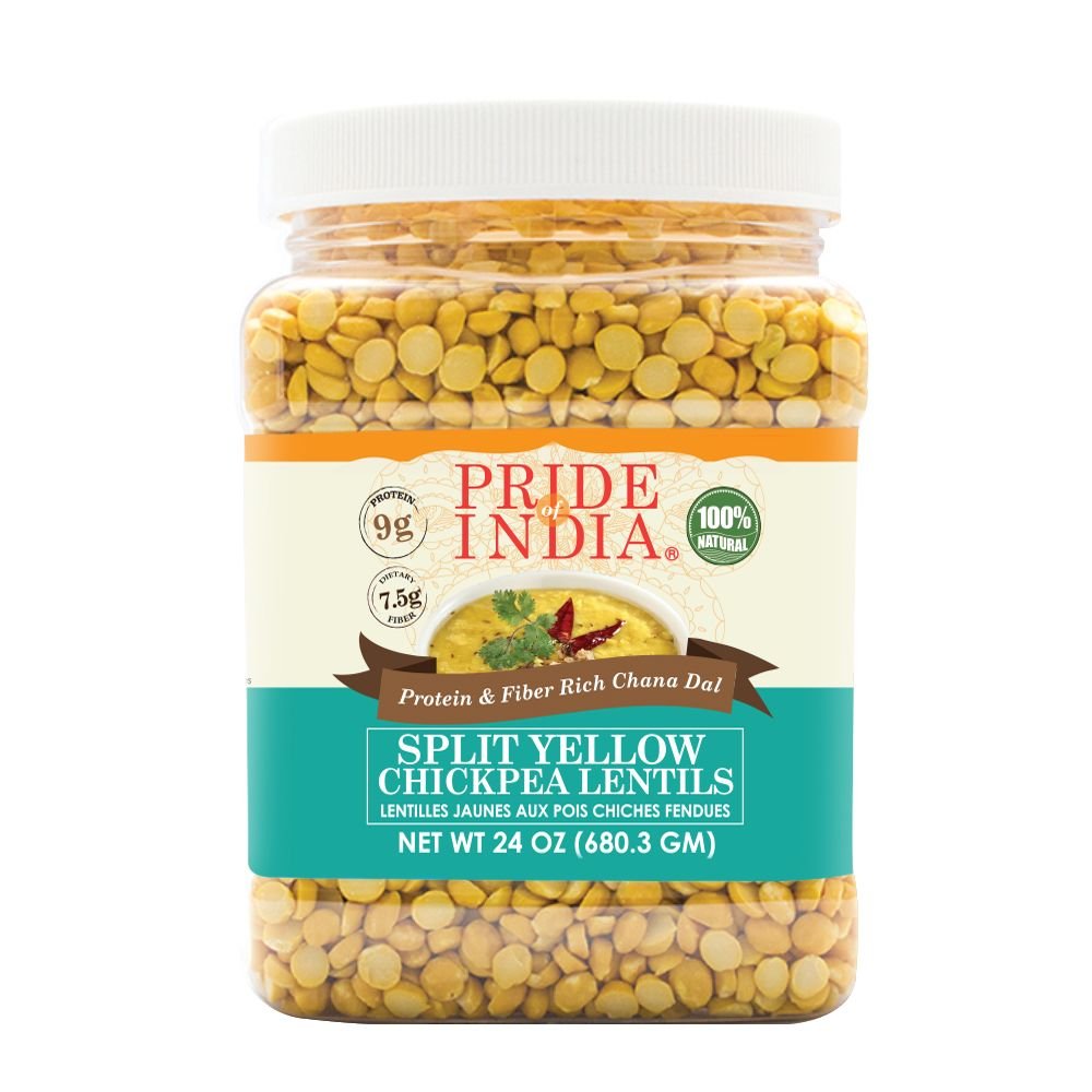 Pride Of India - Indian Split Yellow Chickpea Lentils - Protein & Fiber ...